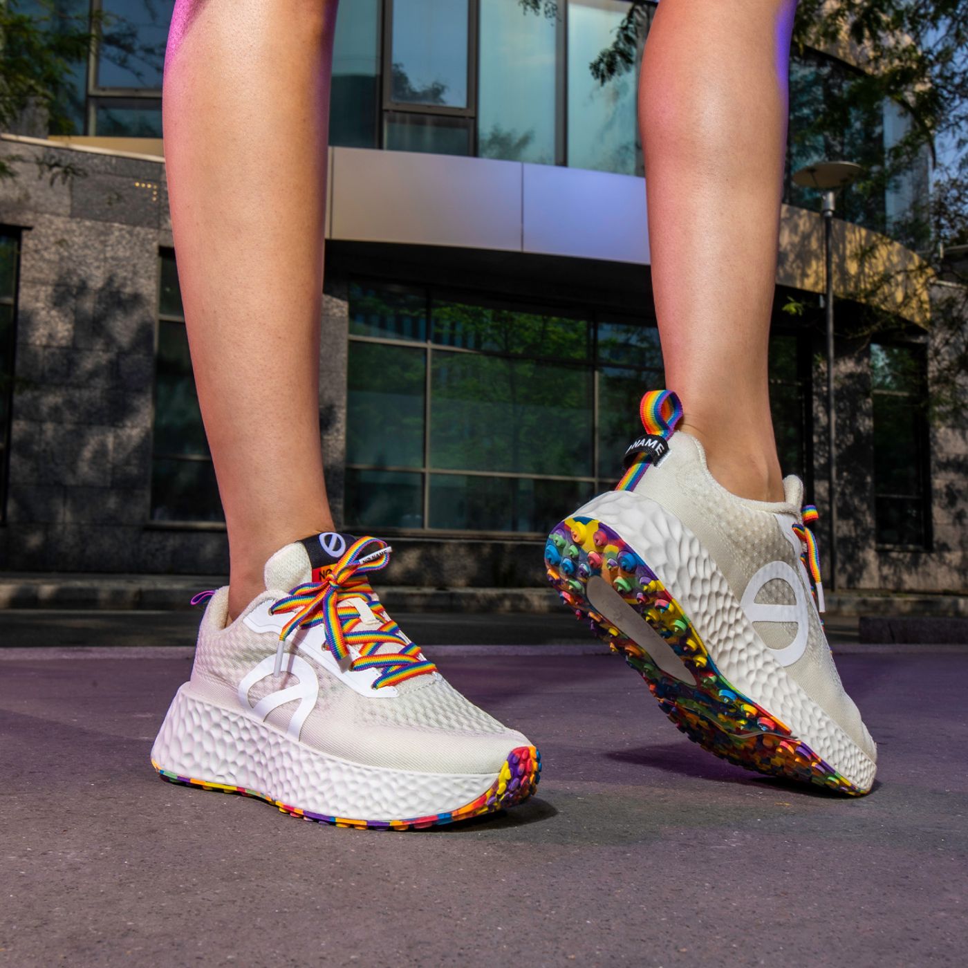 NO NAME | Women's joggers - CARTER FLY - DOVE/MULTICOLOR