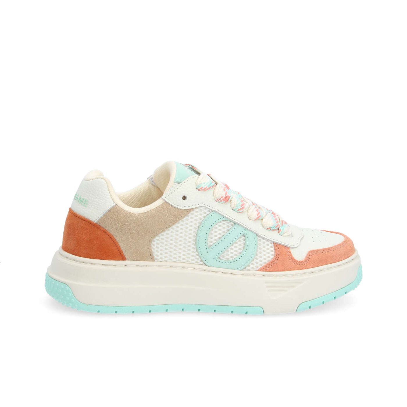 Women's sneakers - ALISON SNEAKER W - MELON/OFF WHITE/TURQUOISE