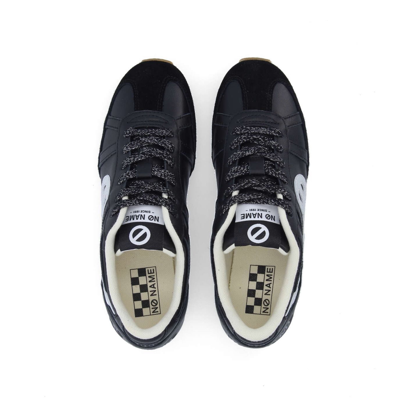 Women's lace up sneakers EVO RUN W - BLACK