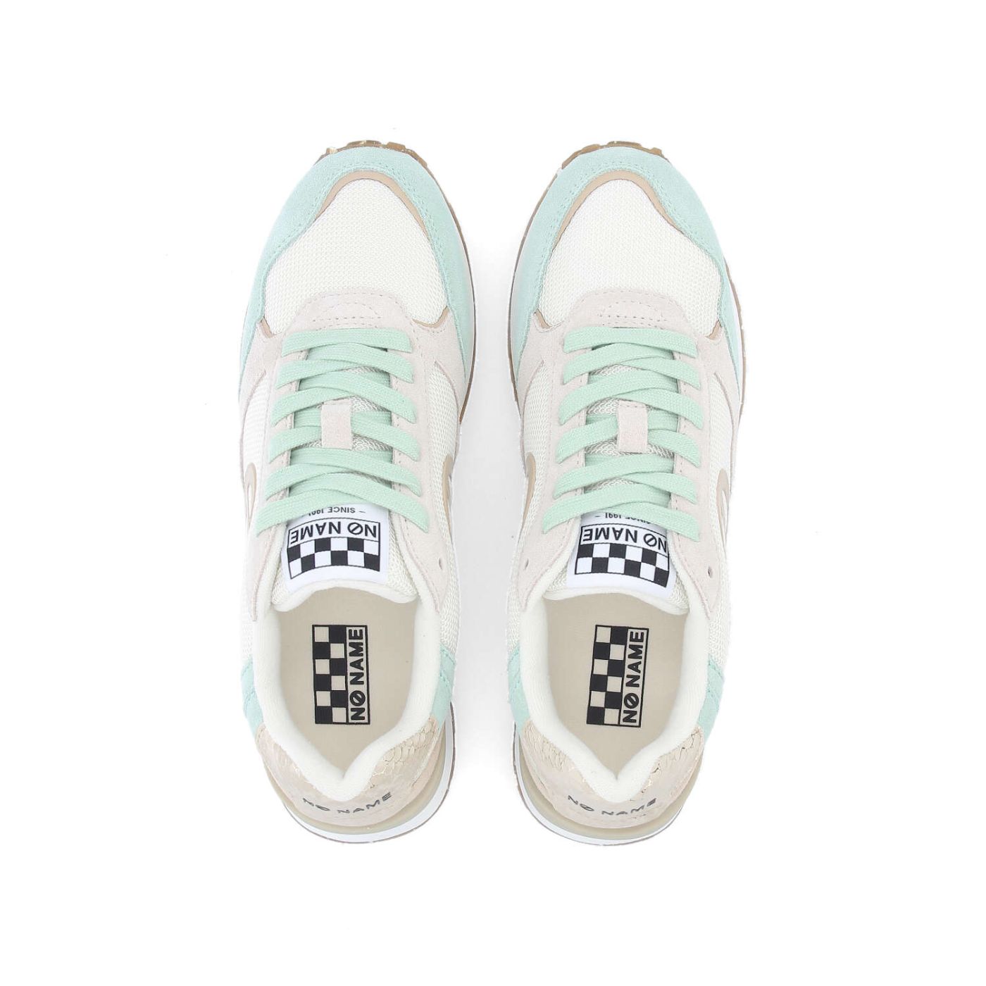 Trainers allacciate donna - TOVA RUNNER W - VERDE/BIANCO SPORCO/BEIGE